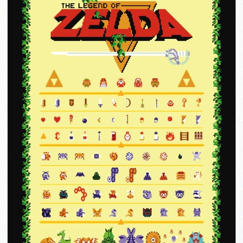 The Legend of Zelda complete Maps Poster - Etsy