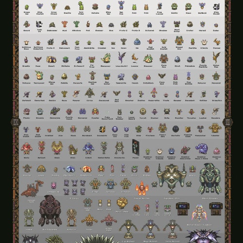 Chrono Trigger Retro SNES Style Poster Chrono Magus Frog Marle - Etsy