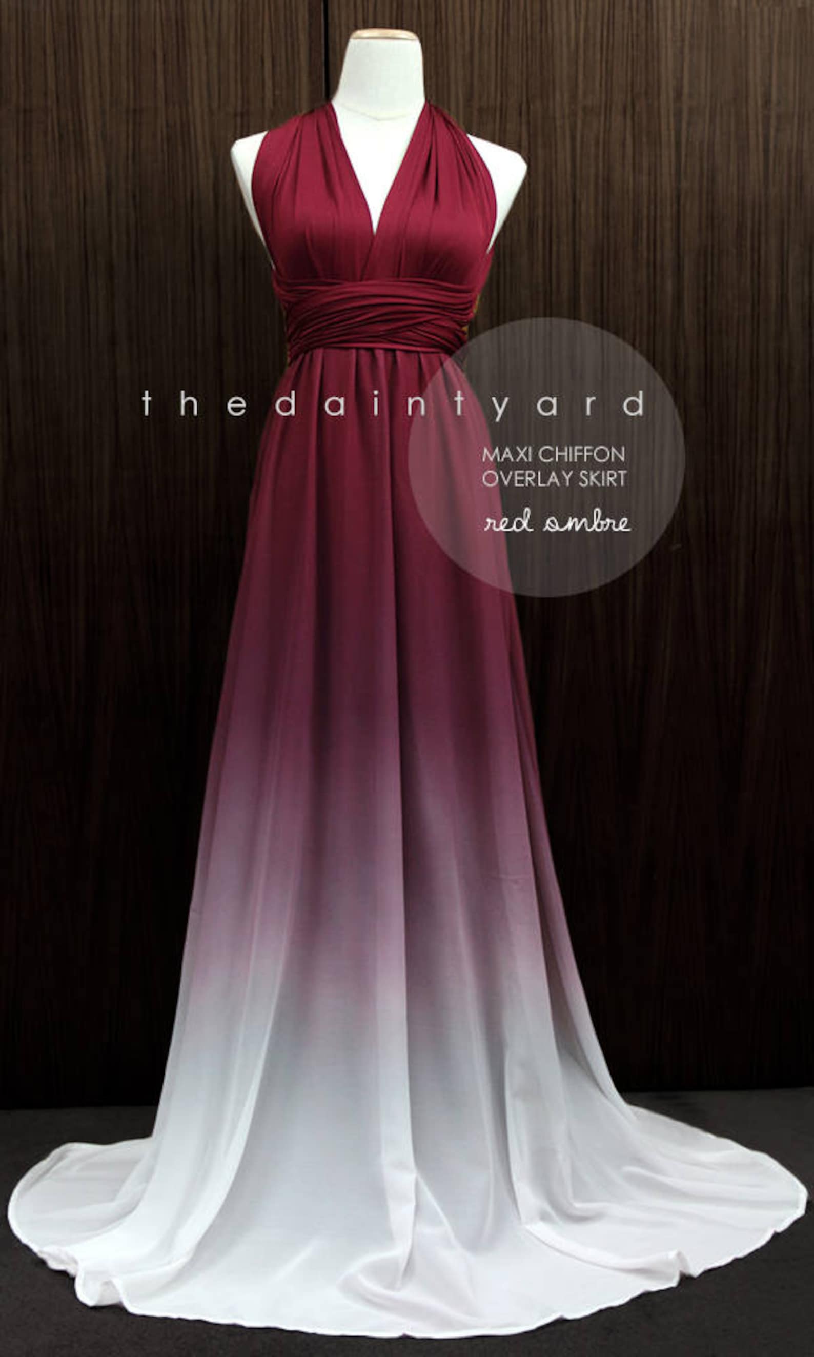 TDY Ombre Bridesmaid Maxi Infinity Dress / Multiway Dress / - Etsy