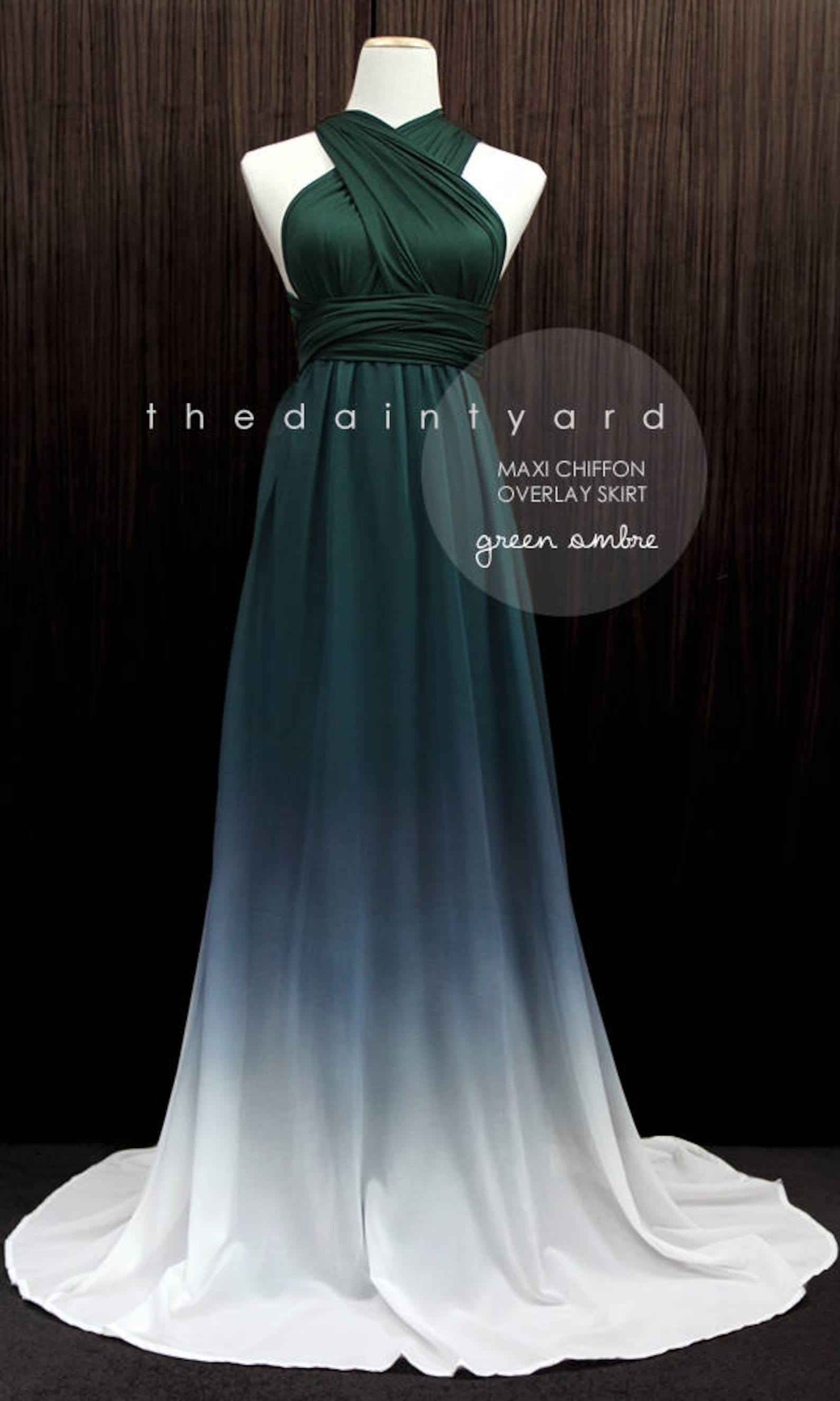 TDY Ombre Bridesmaid Maxi Infinity Dress / Multiway Dress / - Etsy