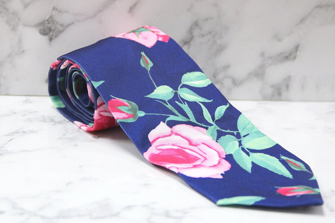 TDY Donna Floral Necktie Men Adult Groomsmen Grooms Matching Necktie ...