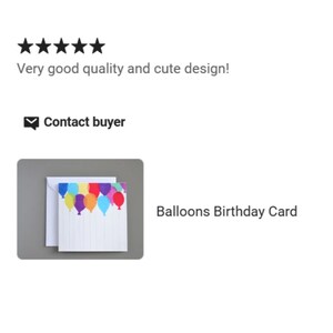 Colourful Party Balloons Card - Etsy