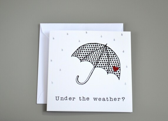 Under the Weather Card | Etsy