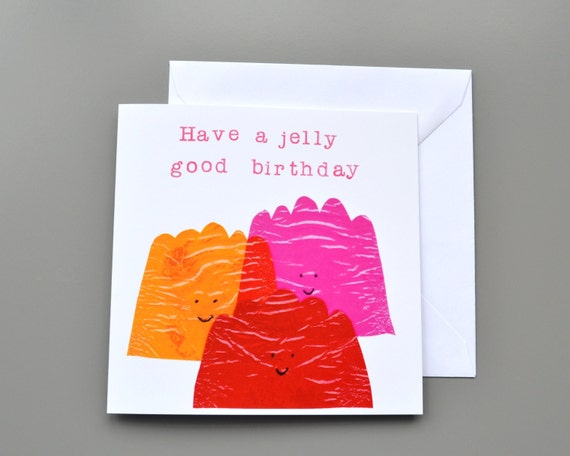 Jelly Good Birthday Card - Etsy
