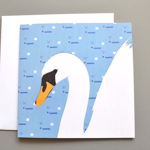 Swan Queen Illustrated Greetings Card - Etsy