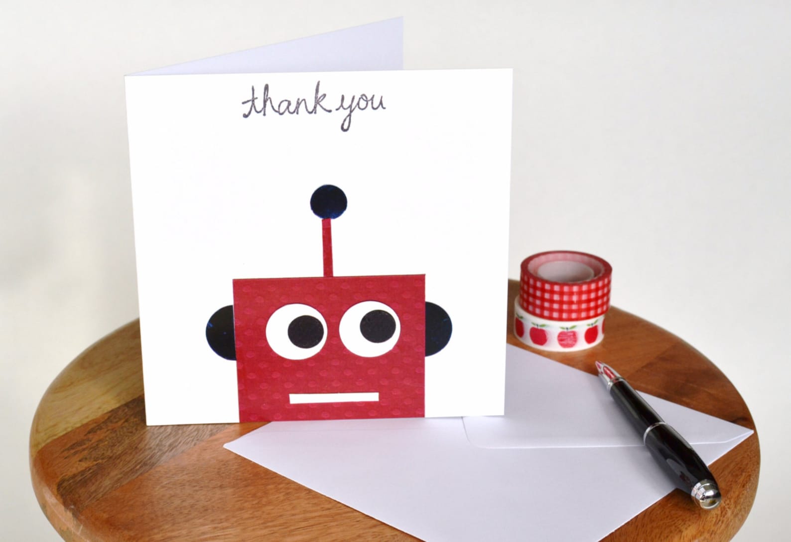 Robot Thank You Card - Etsy