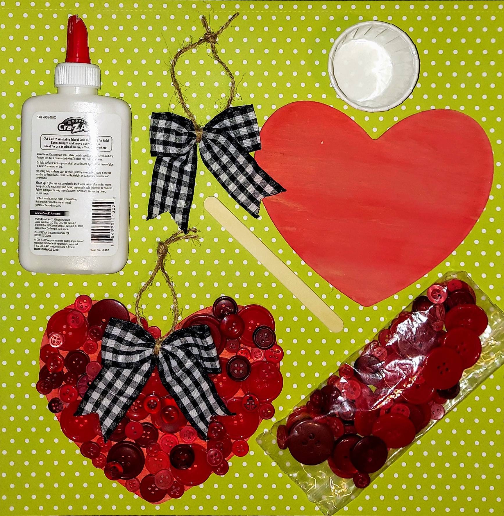 Red Heart Craft Art Kit. Create a Fun Activity for Your - Etsy