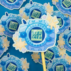 Digimon Digi-destined Digivice Matte Vinyl Stickers - Etsy Australia