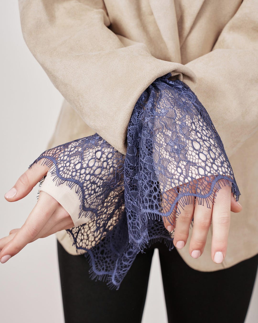 Blue Detachable Lace Cuffs / Something Blue Wedding / Victorian Wrist ...