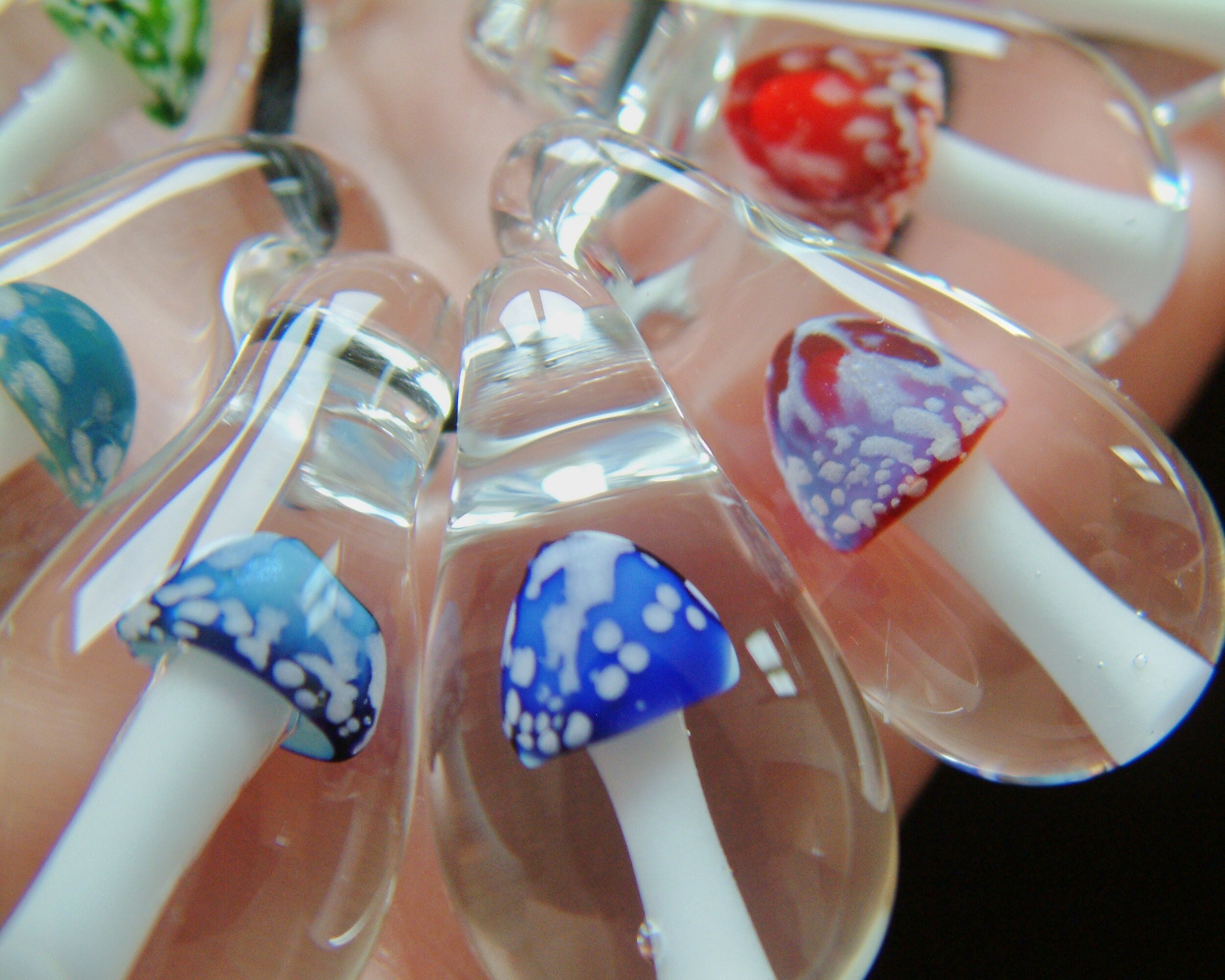 Pick Your Color of Small Toadstool Pendant by Weelainy - Etsy UK