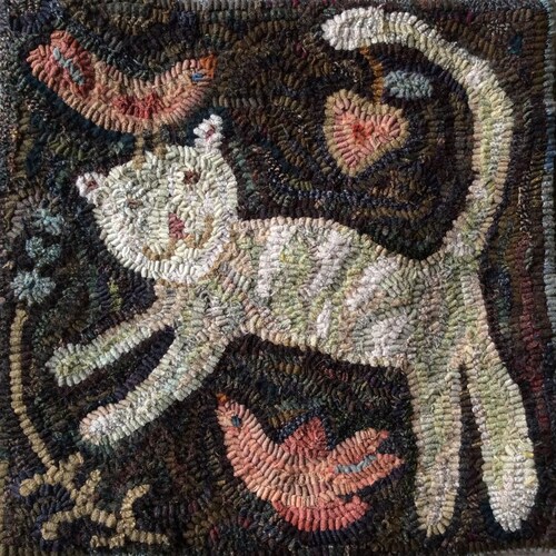 Rug Hooking Pattern Primitive Hooked Rug Pattern Hand Hooked - Etsy