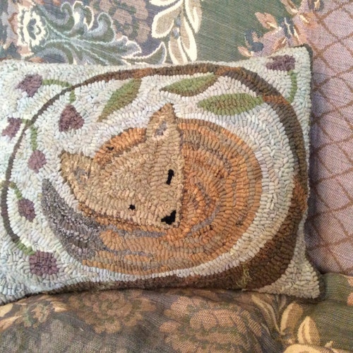 Willow Fox Primitive Rug Hooking Pattern 22 X - Etsy