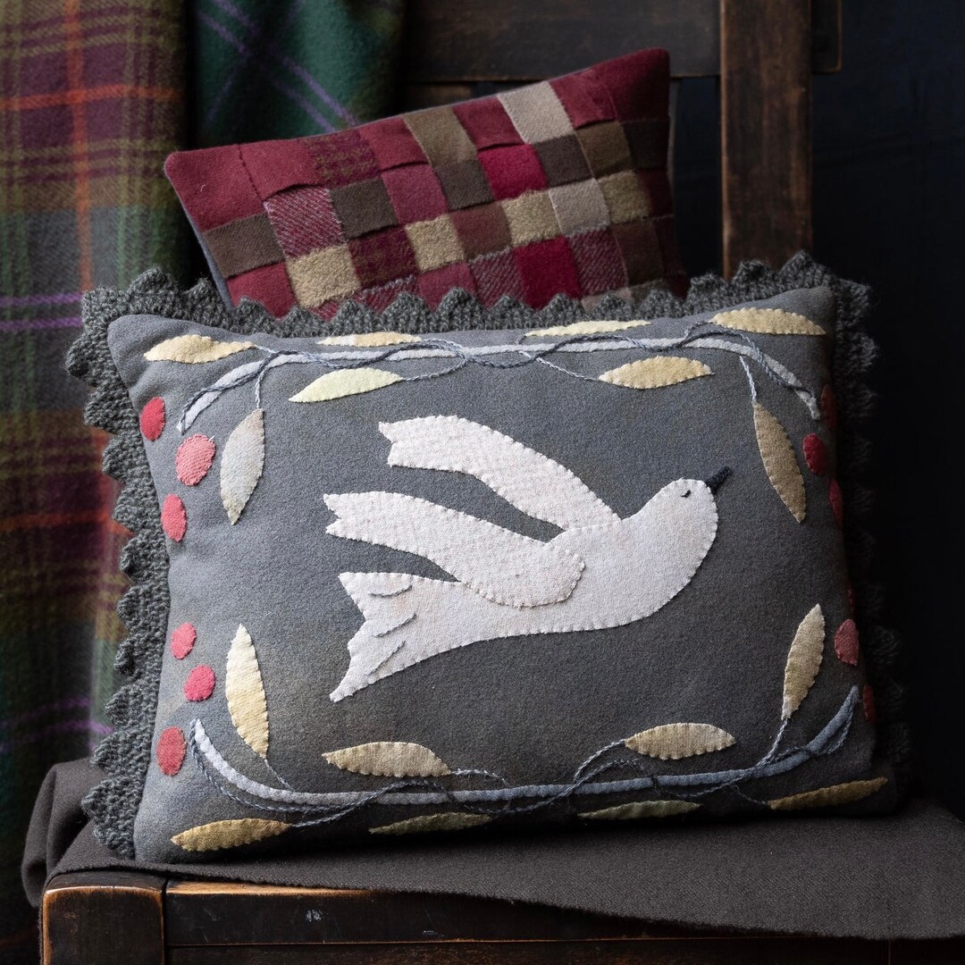 Skyward Dove: Wool Appliqué PDF Pattern Northwest Folk Design Marijo ...