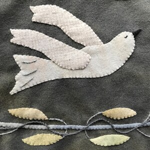 Skyward Dove: Wool Appliqué PDF Pattern Northwest Folk Design Marijo ...