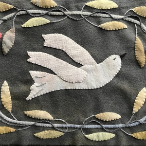 Skyward Dove: Wool Appliqué PDF Pattern Northwest Folk Design Marijo ...