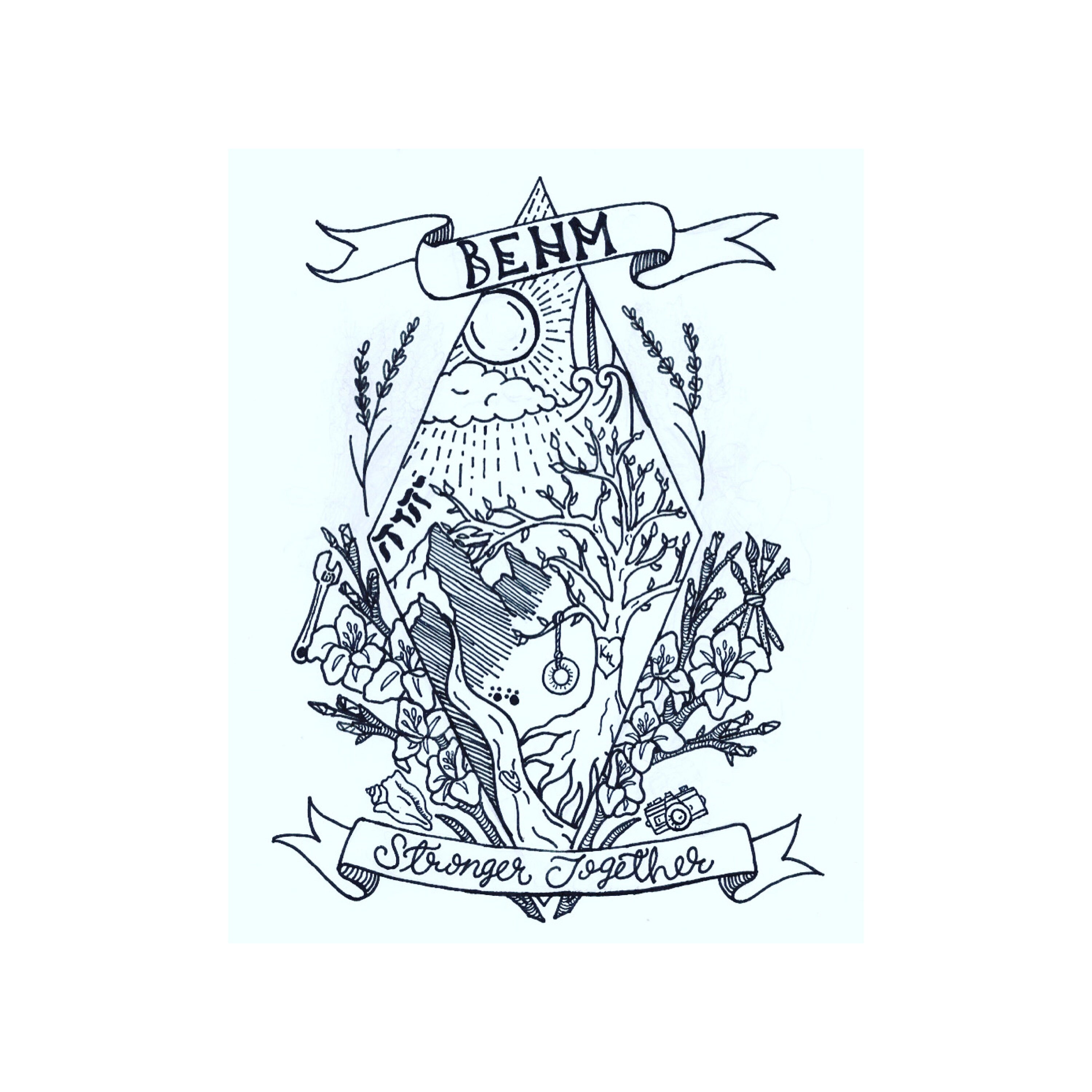 Personalized Family Crest Black and White - Etsy