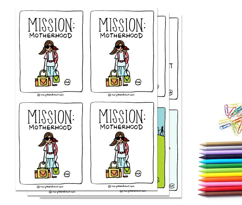 PRINTABLE Hand-drawn Mission: Motherhood Bible Verse Scripture | Etsy