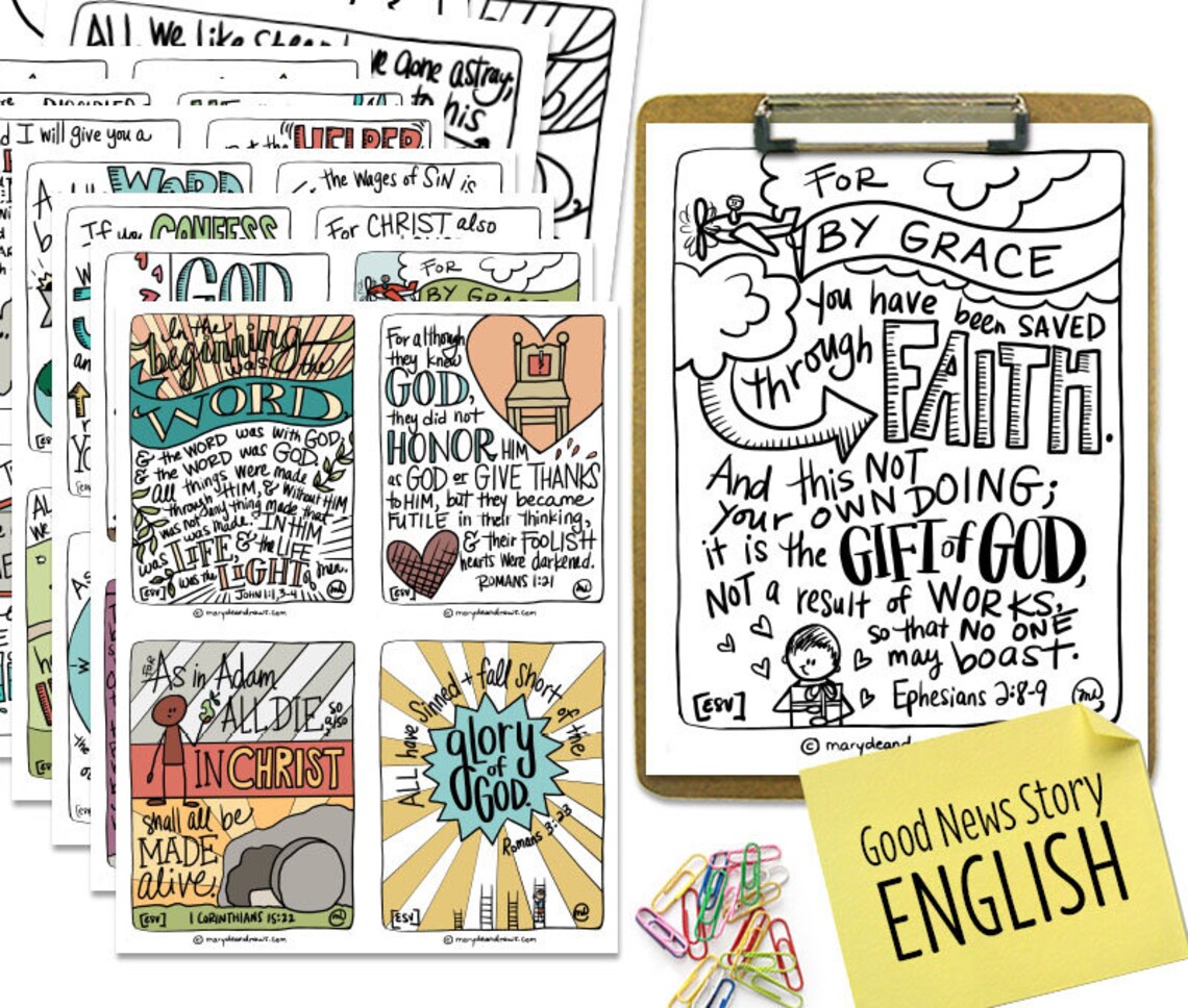 Printable Digital Download Hand-drawn Good News Story - Etsy