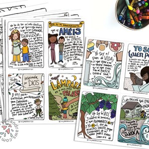 Printable Hand-drawn Big TRUTHS for Little Hearts #2 Spanish Bible ...
