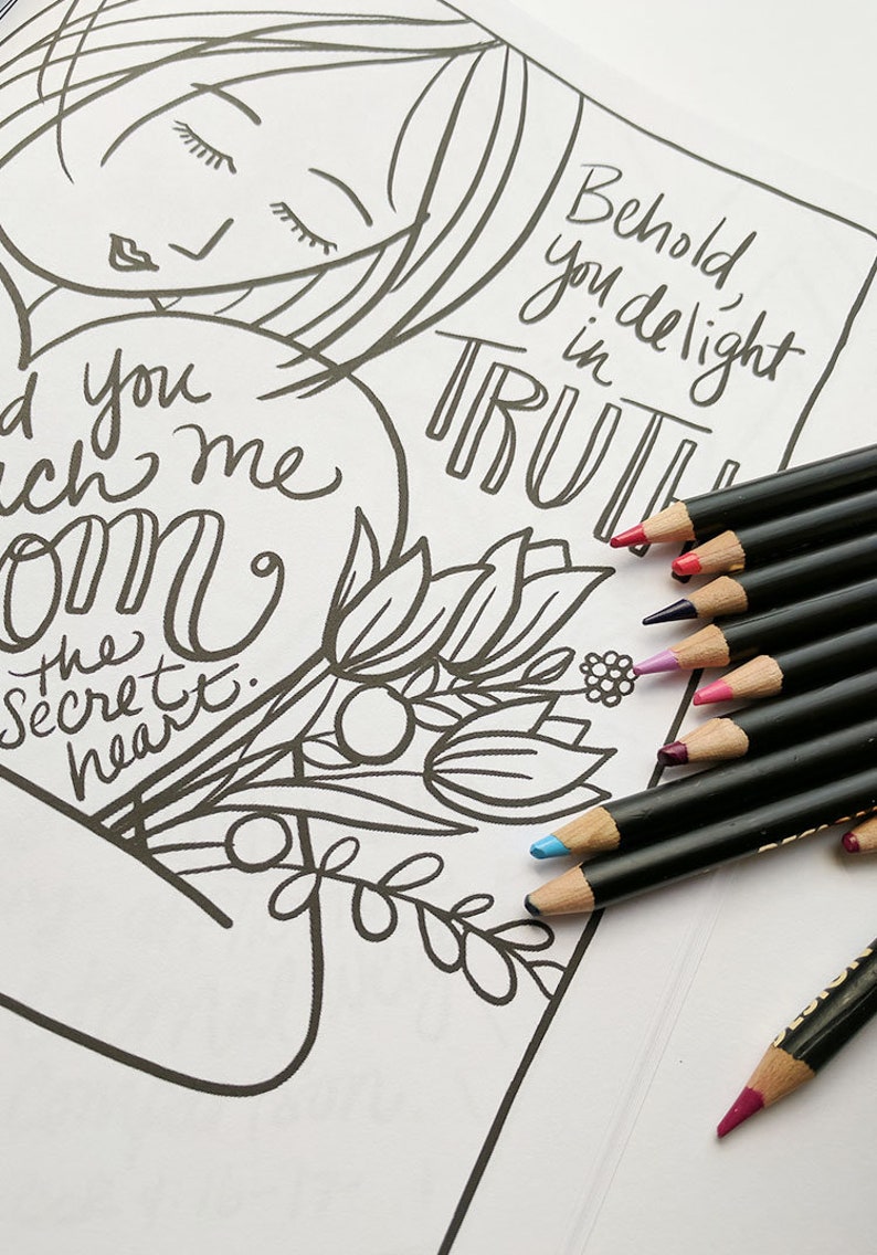 PRINTABLE DIGITAL DOWNLOAD Hand-drawn Comfort and Hope Bible - Etsy