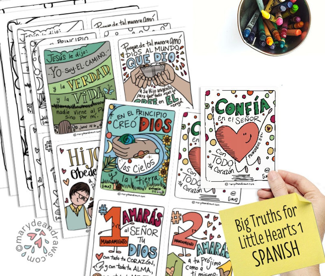 PRINTABLE DOWNLOAD Spanish Bible Verse "big Truths for Little Hearts ...