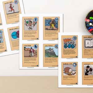 Printable Bible Verse "playing" Card Set of 24 Cards: PICTURING GOD - Etsy
