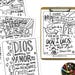 SPANISH Good News Story Bible Verse Cards Coloring Pages Versículos De ...