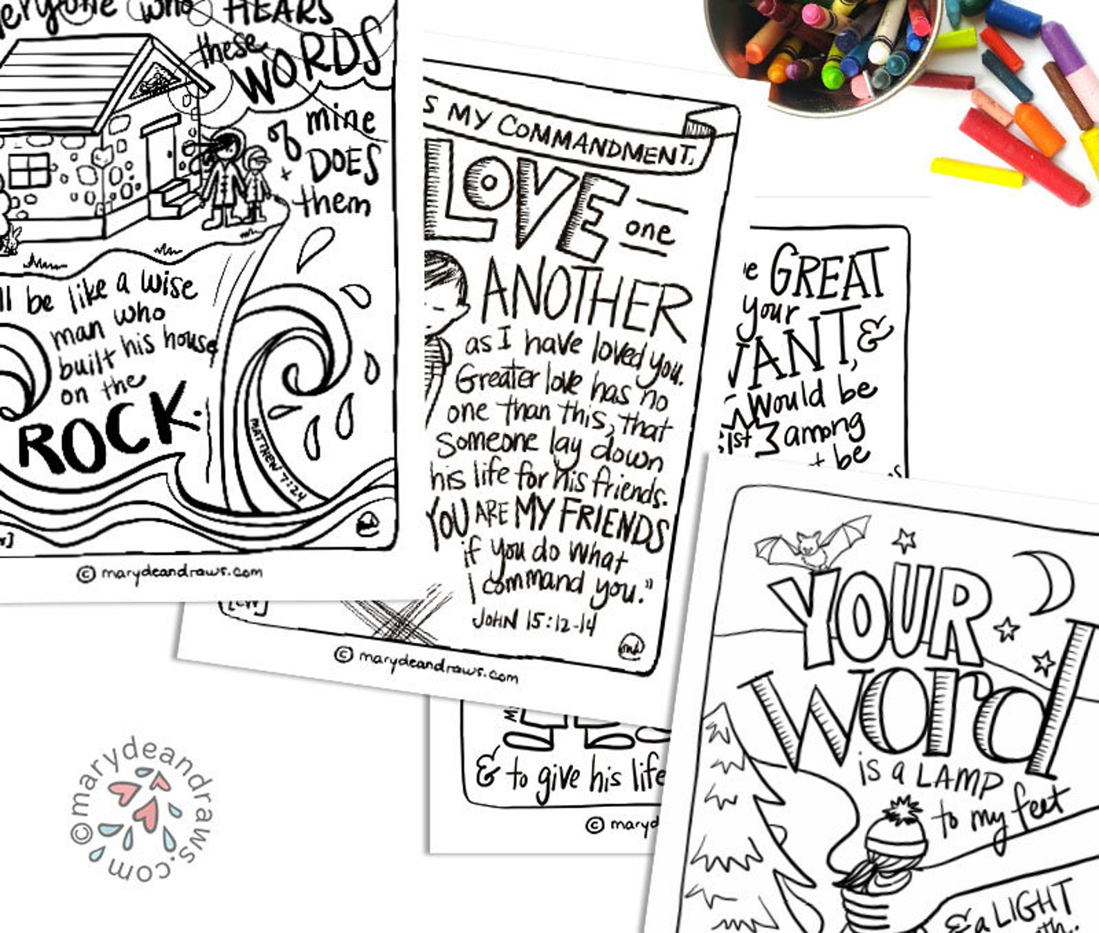 Printable Hand-drawn Big TRUTHS for Little Hearts 2 Bible | Etsy