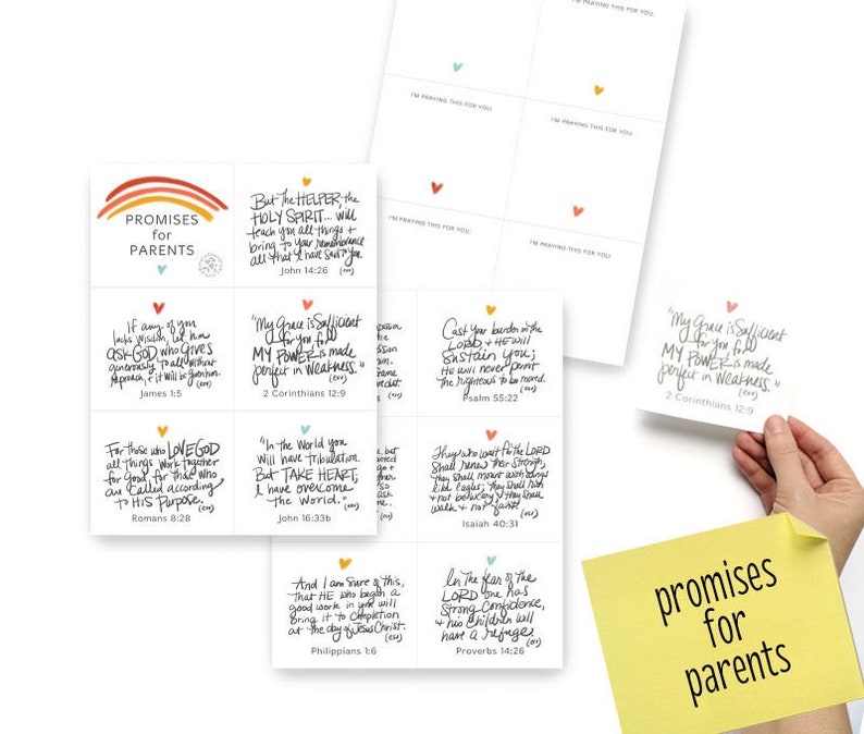 PRINTABLE DIGITAL DOWNLOAD promises for Parents - Etsy