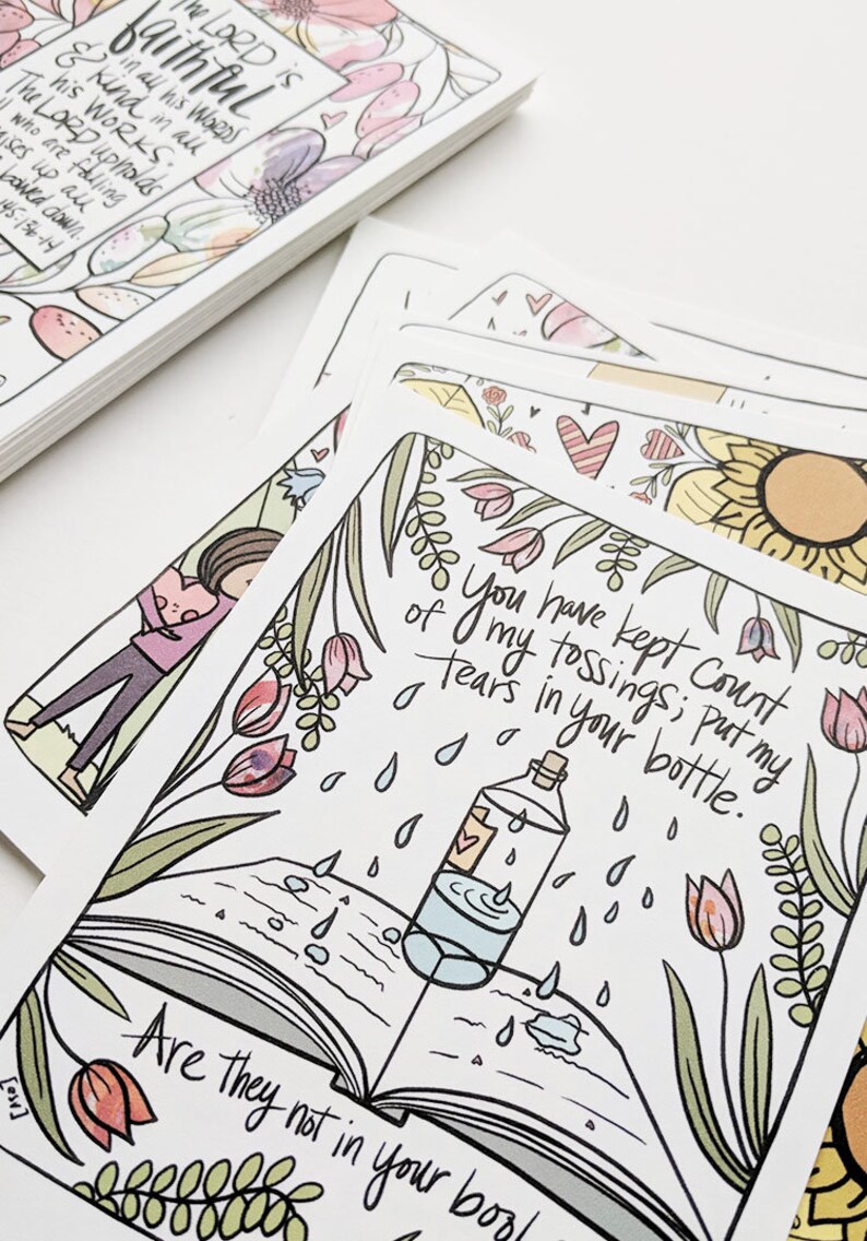 PRINTABLE DIGITAL DOWNLOAD Hand-drawn Comfort and Hope Bible - Etsy