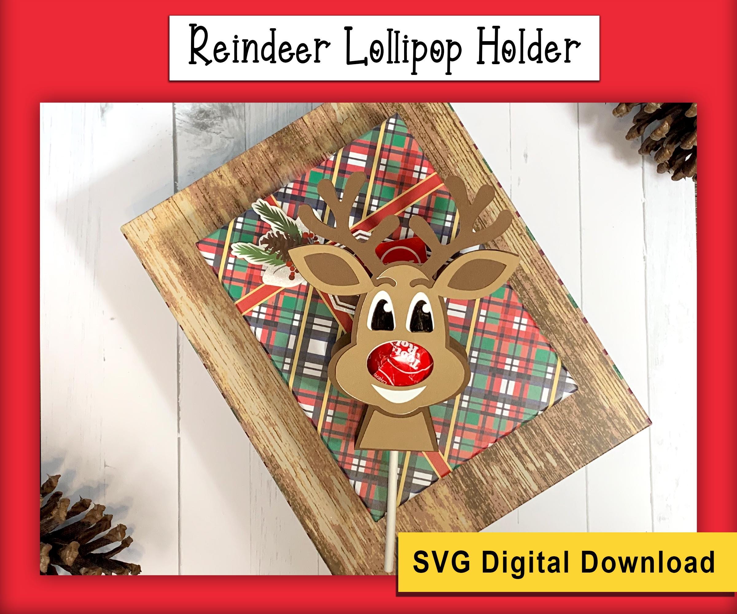 Reindeer Lollipop Holder for Holiday Gifts – DIY Christmas Paper Craft ...