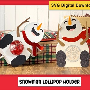 Snowman Lollipop Holder for Holiday Gifts – DIY Christmas Paper Craft ...
