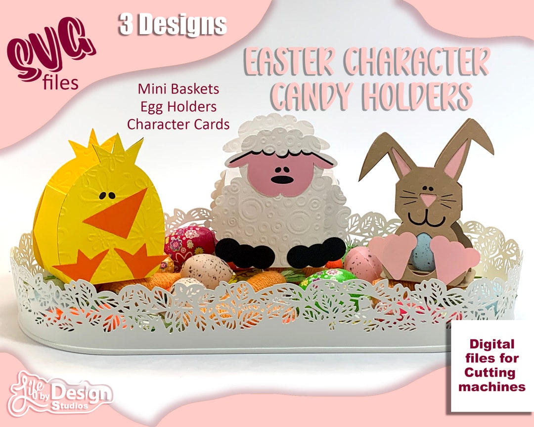 Easter Character Candy Holders: SVG File for Digital Download. Works ...