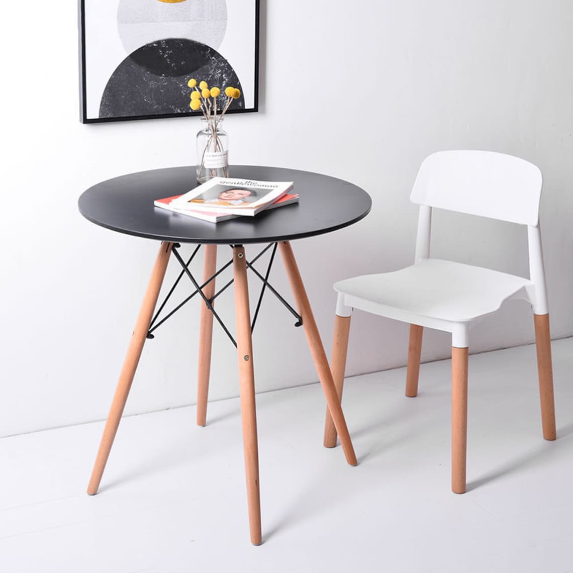 Round Dining Table Modern Design 60 or 80cm for Flat - Etsy UK