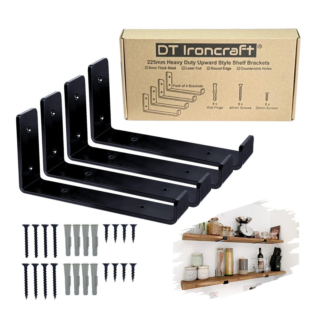 Heavy Duty Shelf Brackets for Scaffold Board Shelving - Durable ...