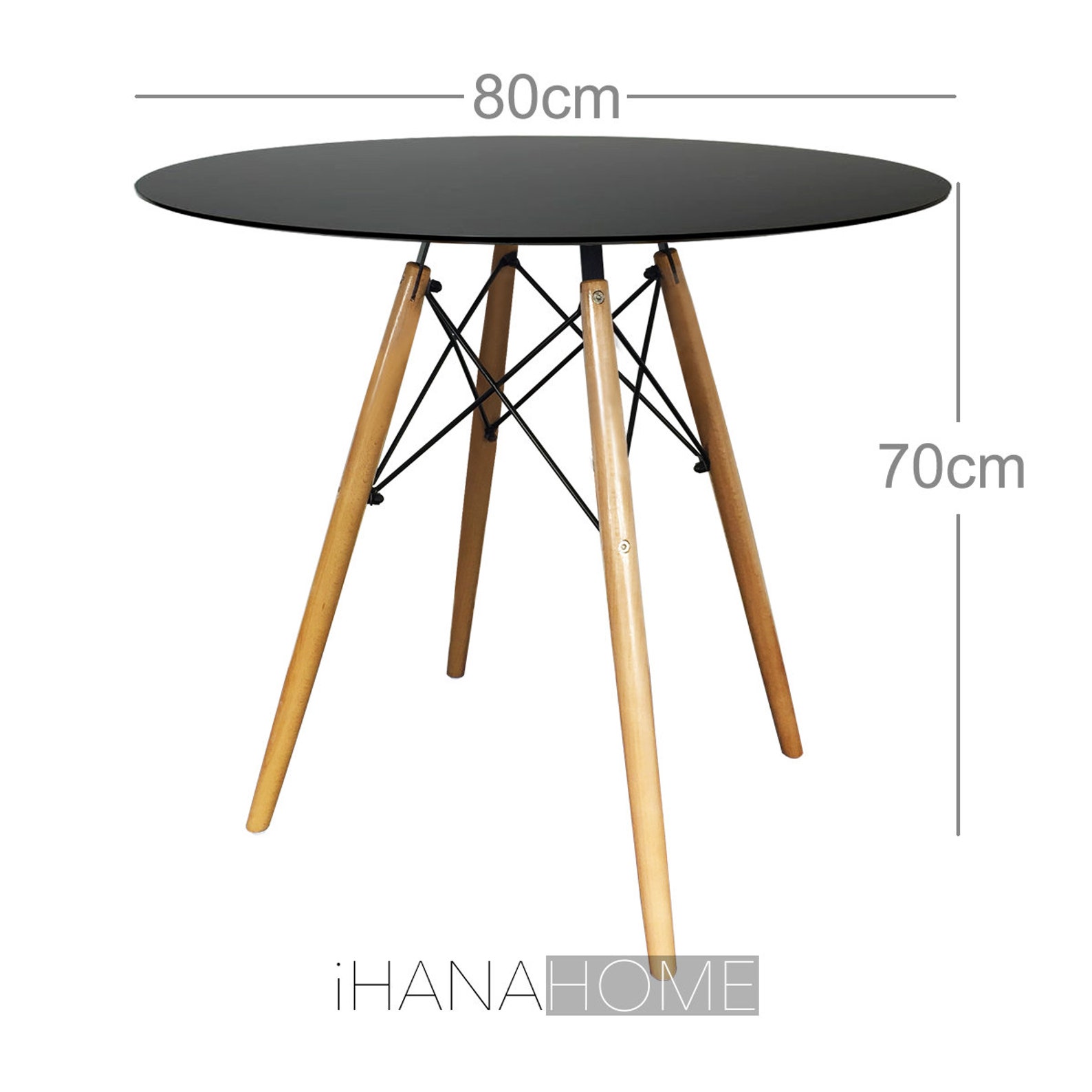 Round Dining Table Modern Design 60 or 80cm for Flat - Etsy UK