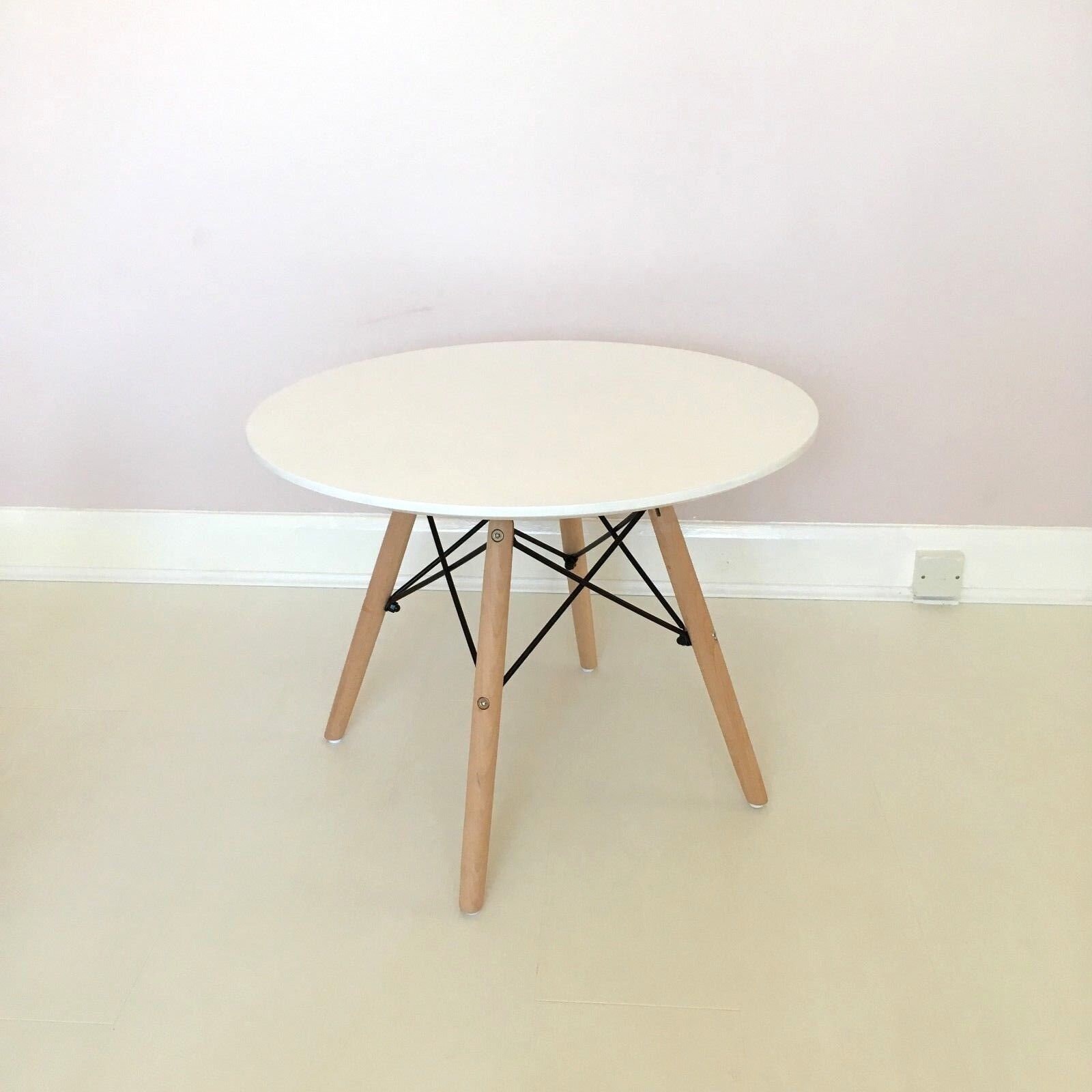Round Dining Table Modern Design 60 or 80cm for Flat Appartment Lounge ...