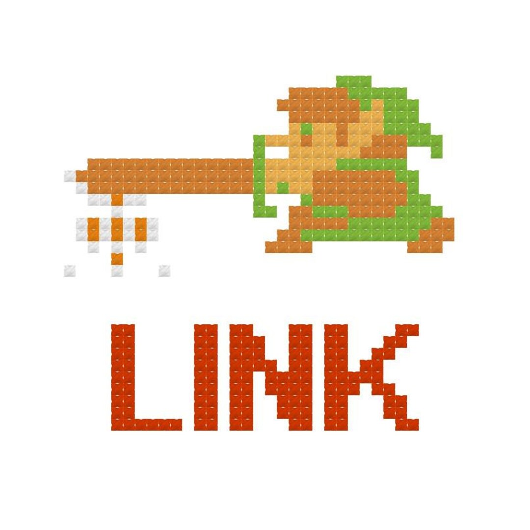 Link the Legend of Zelda Cross Stitch Pattern - Etsy