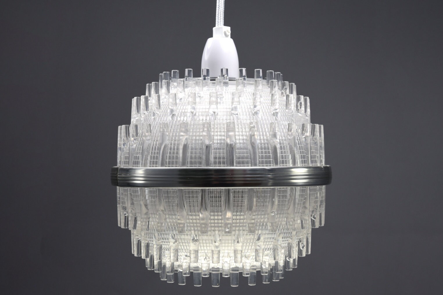1960s Space Age Perspex Pendant Ceiling Light - Etsy UK