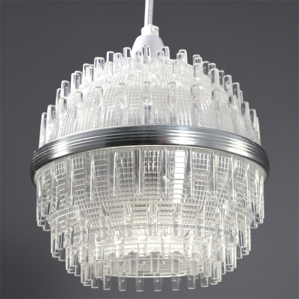 1960s Space Age Perspex Pendant Ceiling Light - Etsy UK