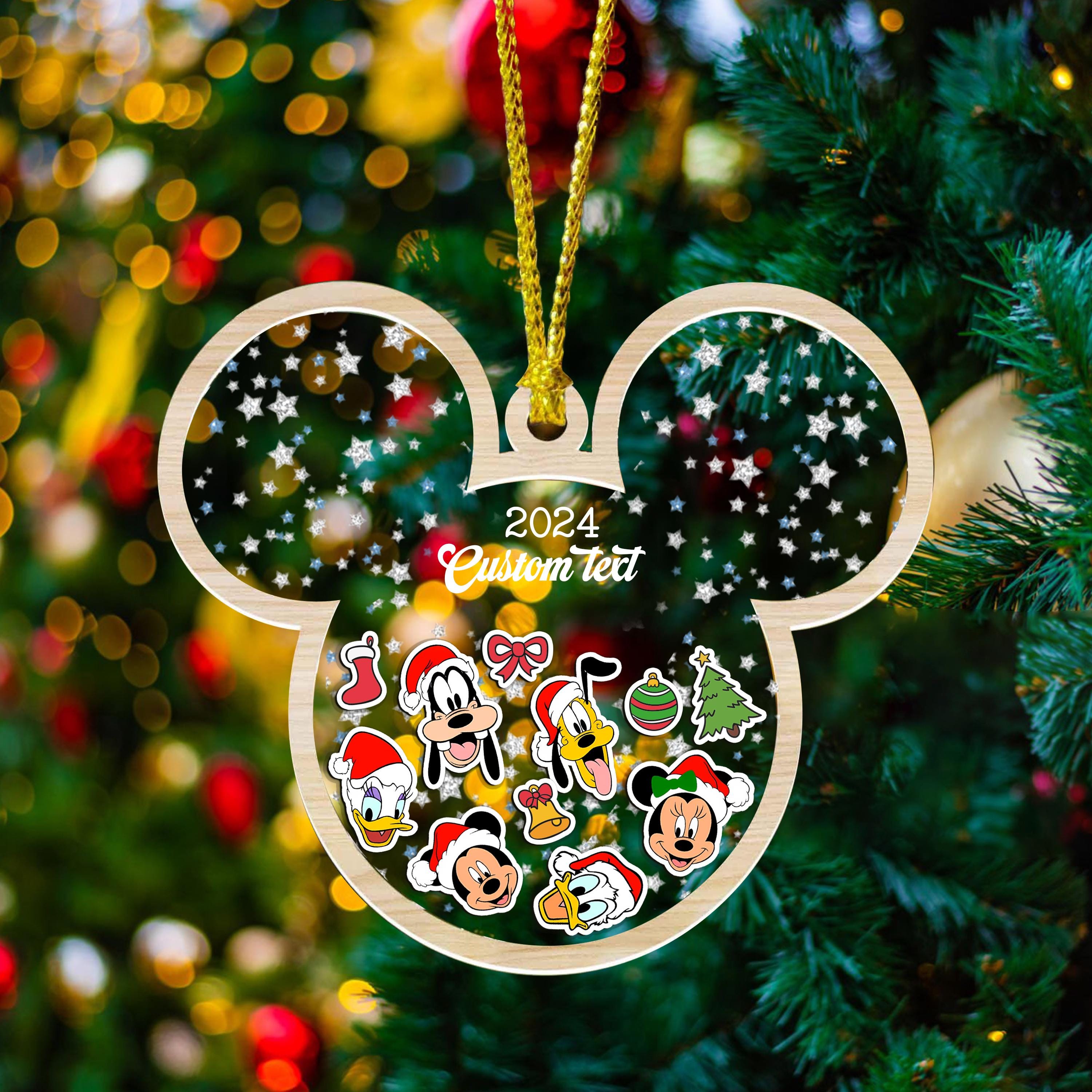 Personalized Disney Characters Family Shaker Ornament, Mickey Shaker ...