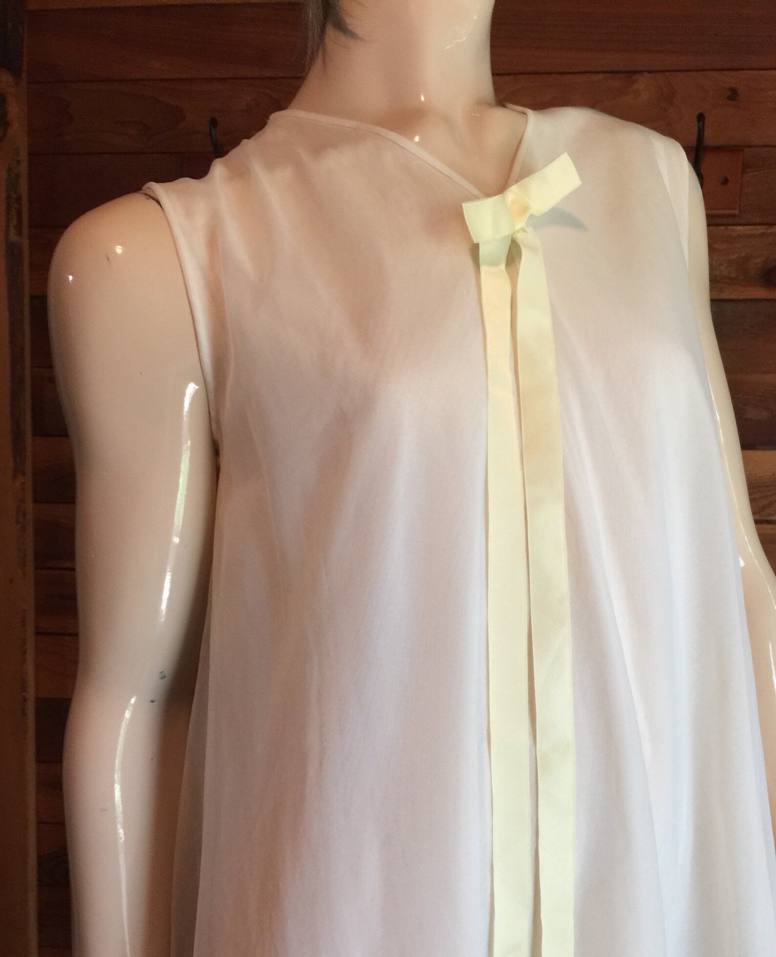 Vintage Lingerie 1960s HENSON KICKERNICK Ivory Chiffon Size | Etsy