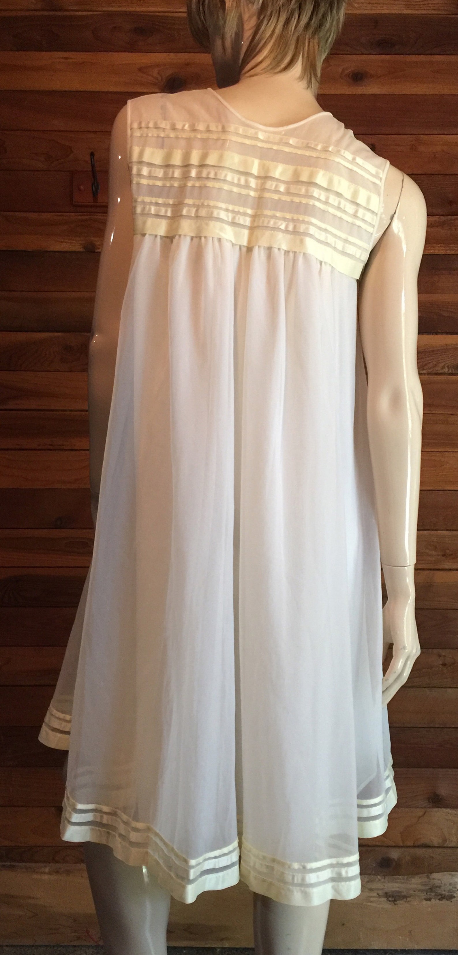 Vintage Lingerie 1960s HENSON KICKERNICK Ivory Chiffon Size | Etsy