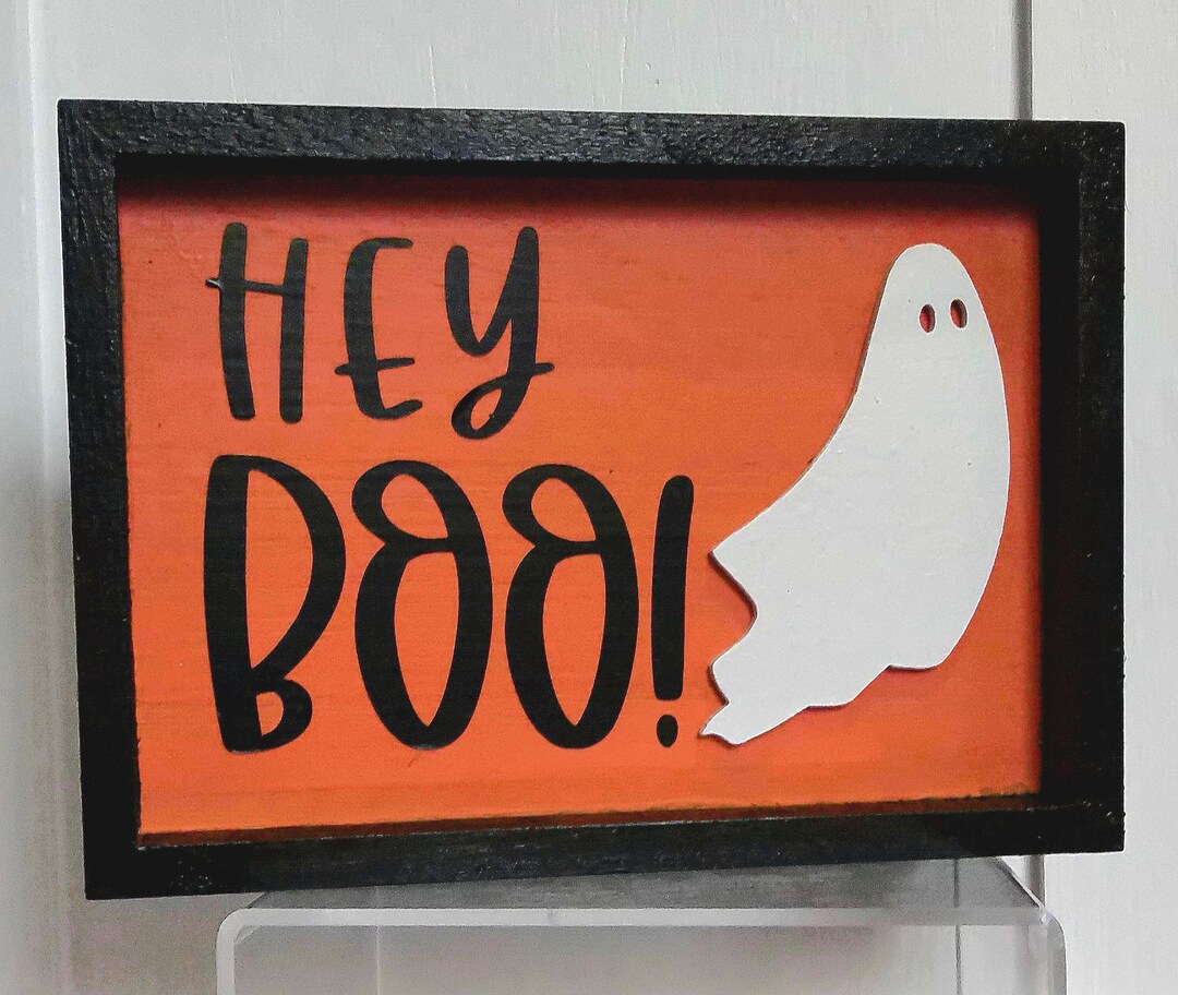 Hey Boo Sign - Etsy