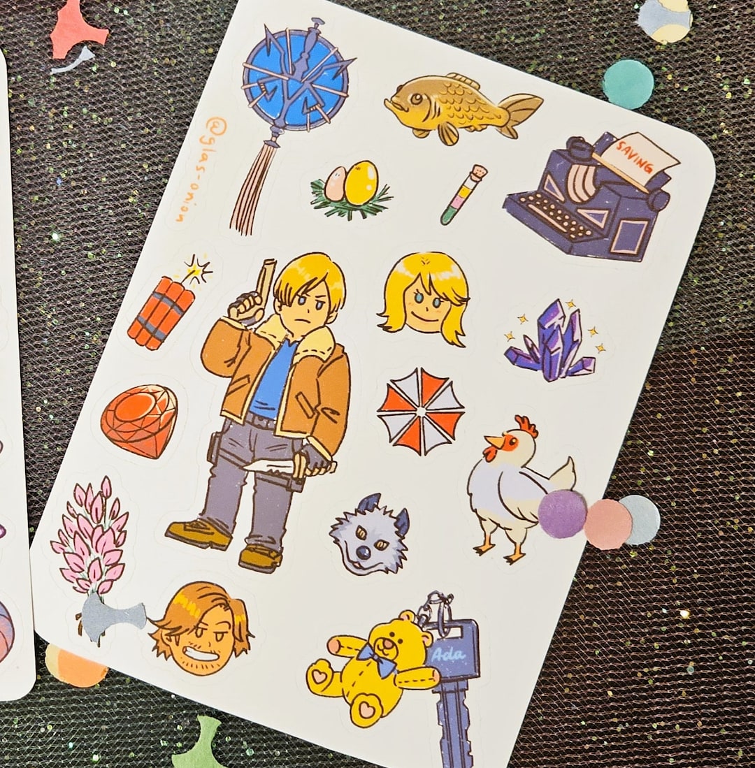 Resident Evil 4 Leon Stickers - Etsy