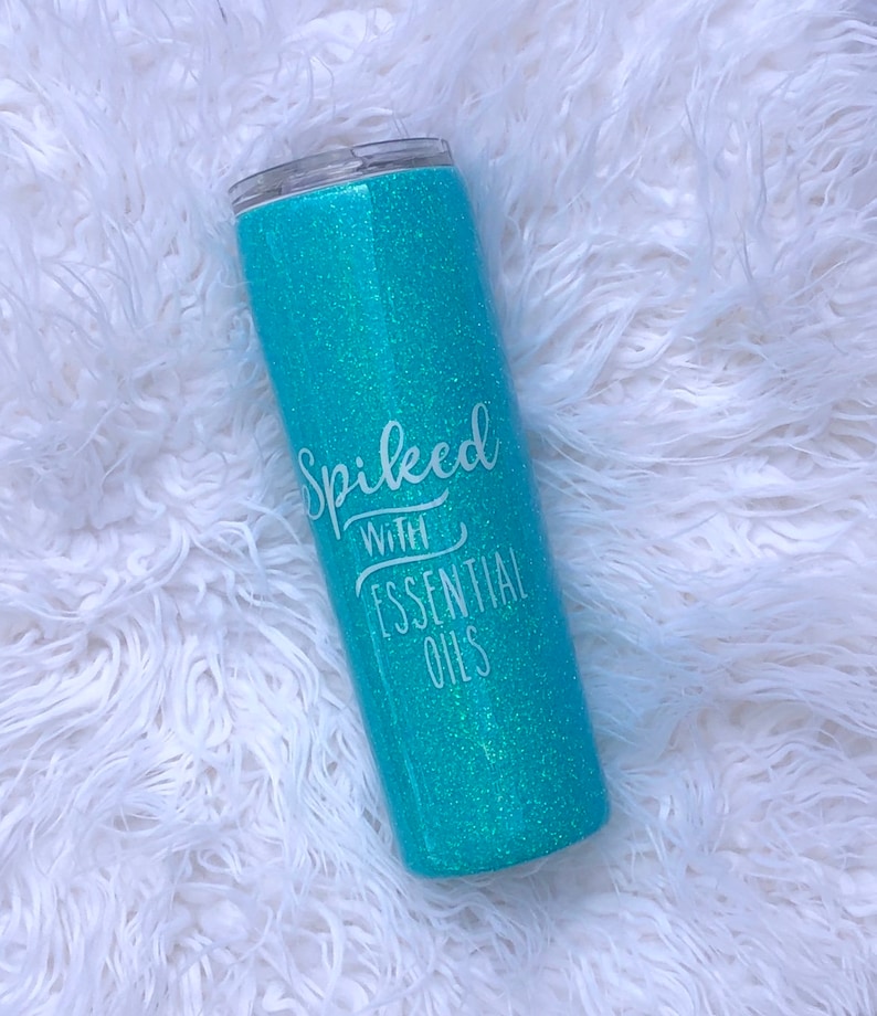 30oz Teal Essential Oils Themed Customizable Stainless Steel | Etsy
