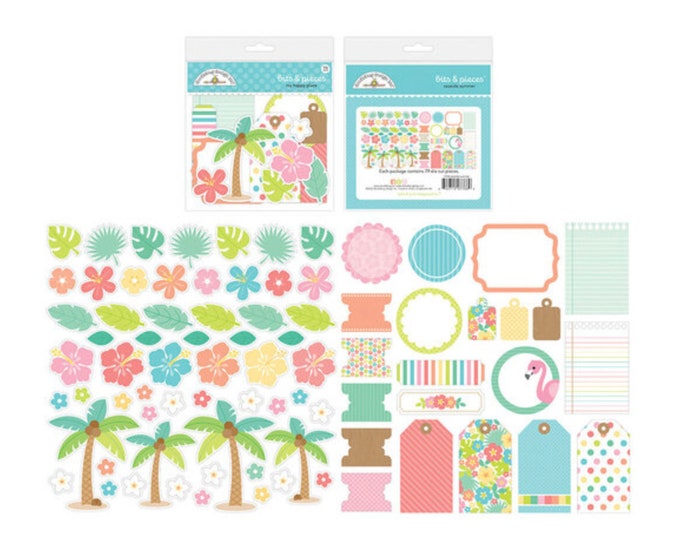 Doodlebug Designs Seaside Summer Die Cut Bits and Pieces - Etsy