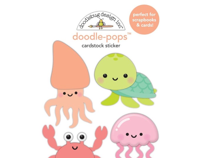 Doodlebug Design Shore is Fun Sea Creature Doodle-pop Dimensional ...