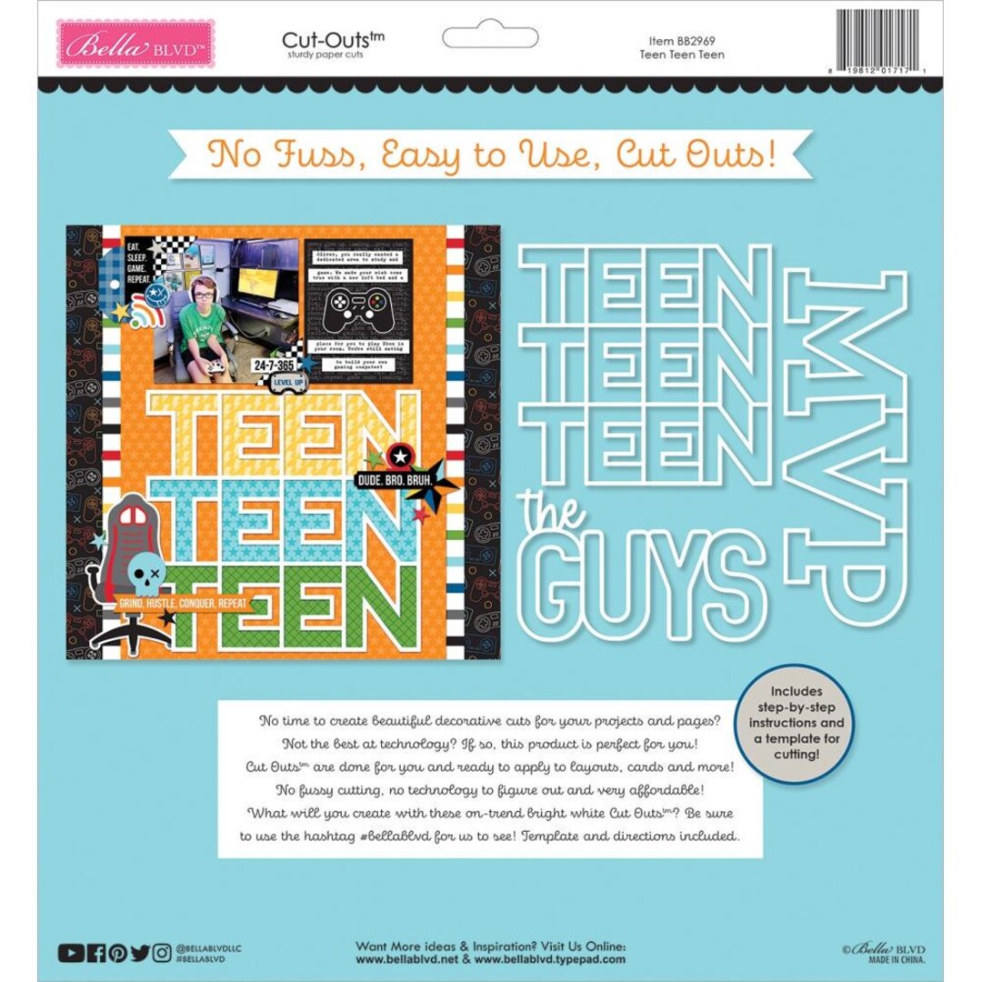 Bella Blvd Carson Teen Cut-outs | Pre-cut Cut File - Etsy