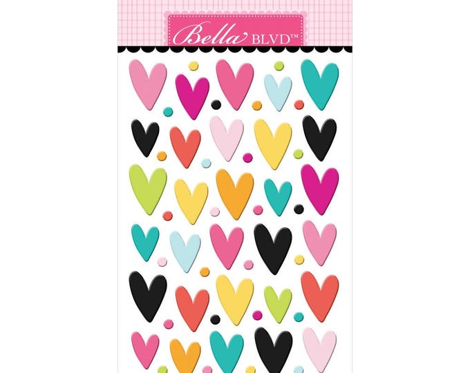 Bella Blvd Trinkets Black Puffy Stickers - Etsy